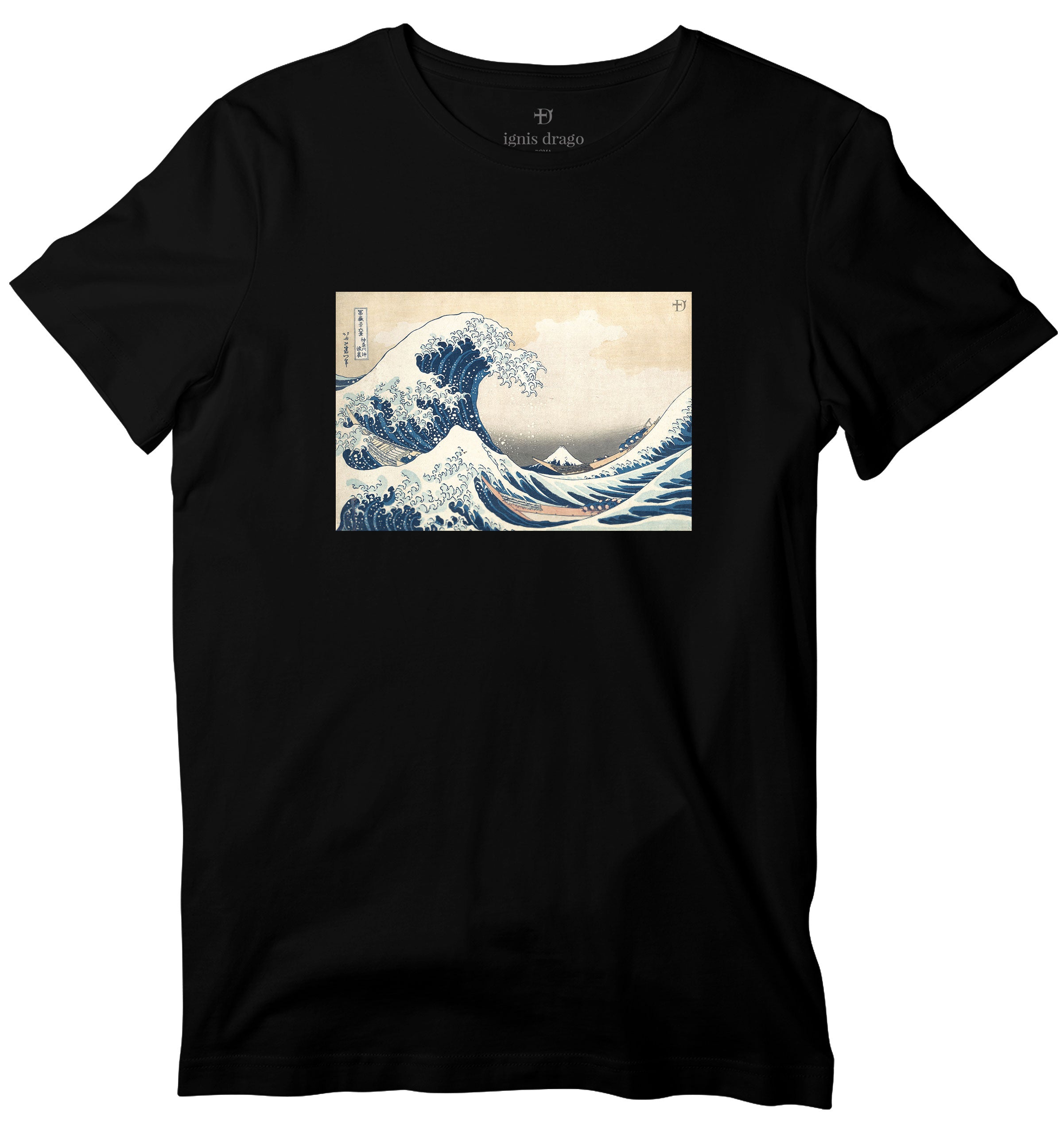The Great Wave Art T-shirt - Hokusai - World’s Best Graphic T-shirts ...